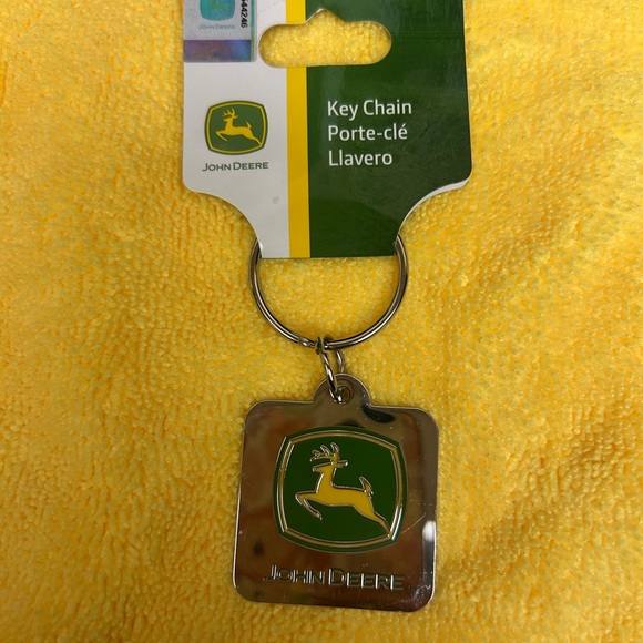 John Deere | Other | John Deere Key Chain With Green And Silver Logo ...